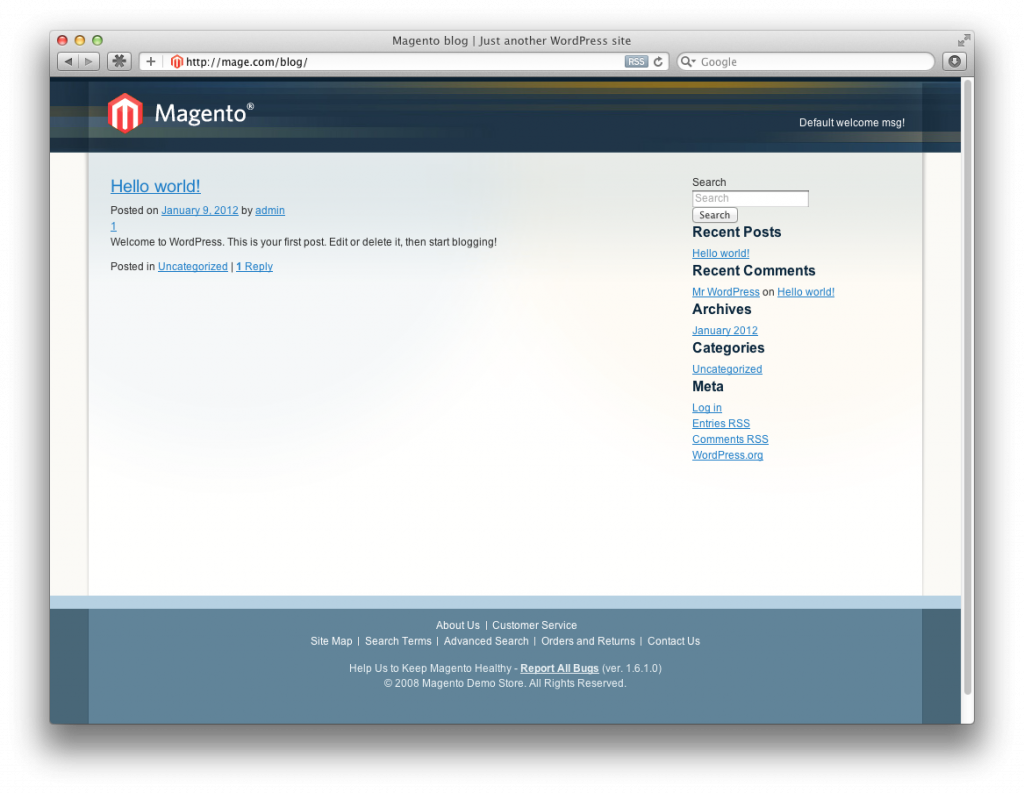 Integrating WordPress with Magento | Atwix